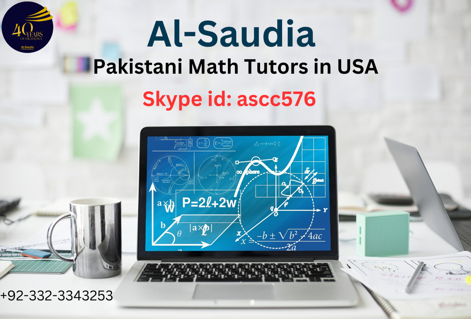 Expert Mathematics Tutor USA - Online Tuition Pakistan